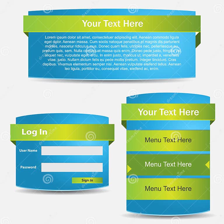 Vector Web Banner stock vector. Illustration of advertising - 26486123