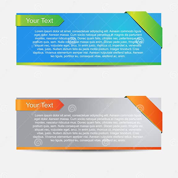 Vector Web Banner stock vector. Illustration of banner - 26486182