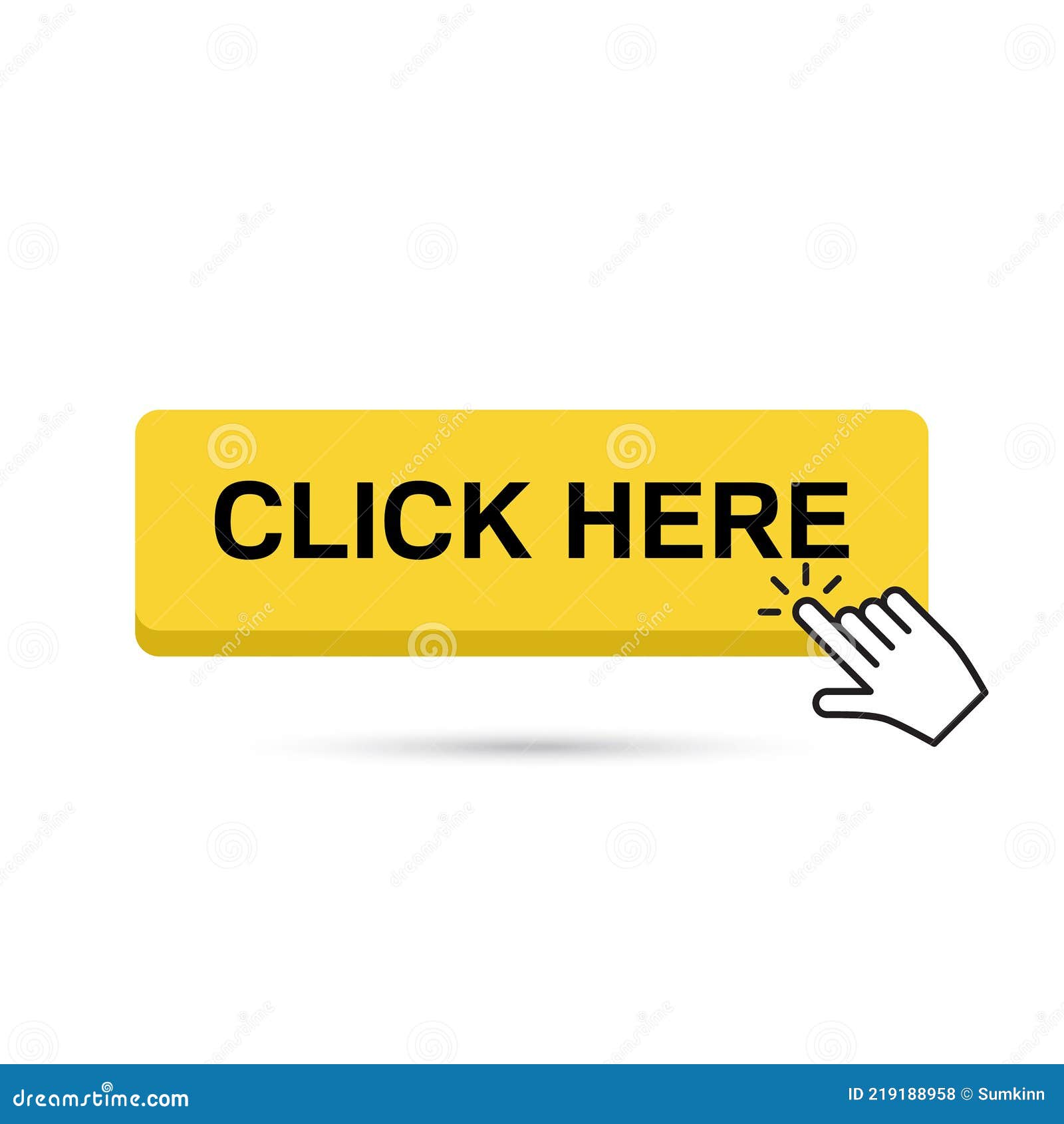 Vector web banner stock vector. Illustration of click - 219188958