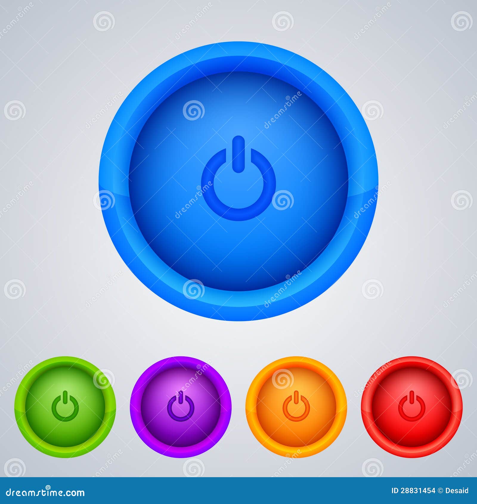 Vector Web Buttons Pack stock vector. Illustration of orange - 28831454