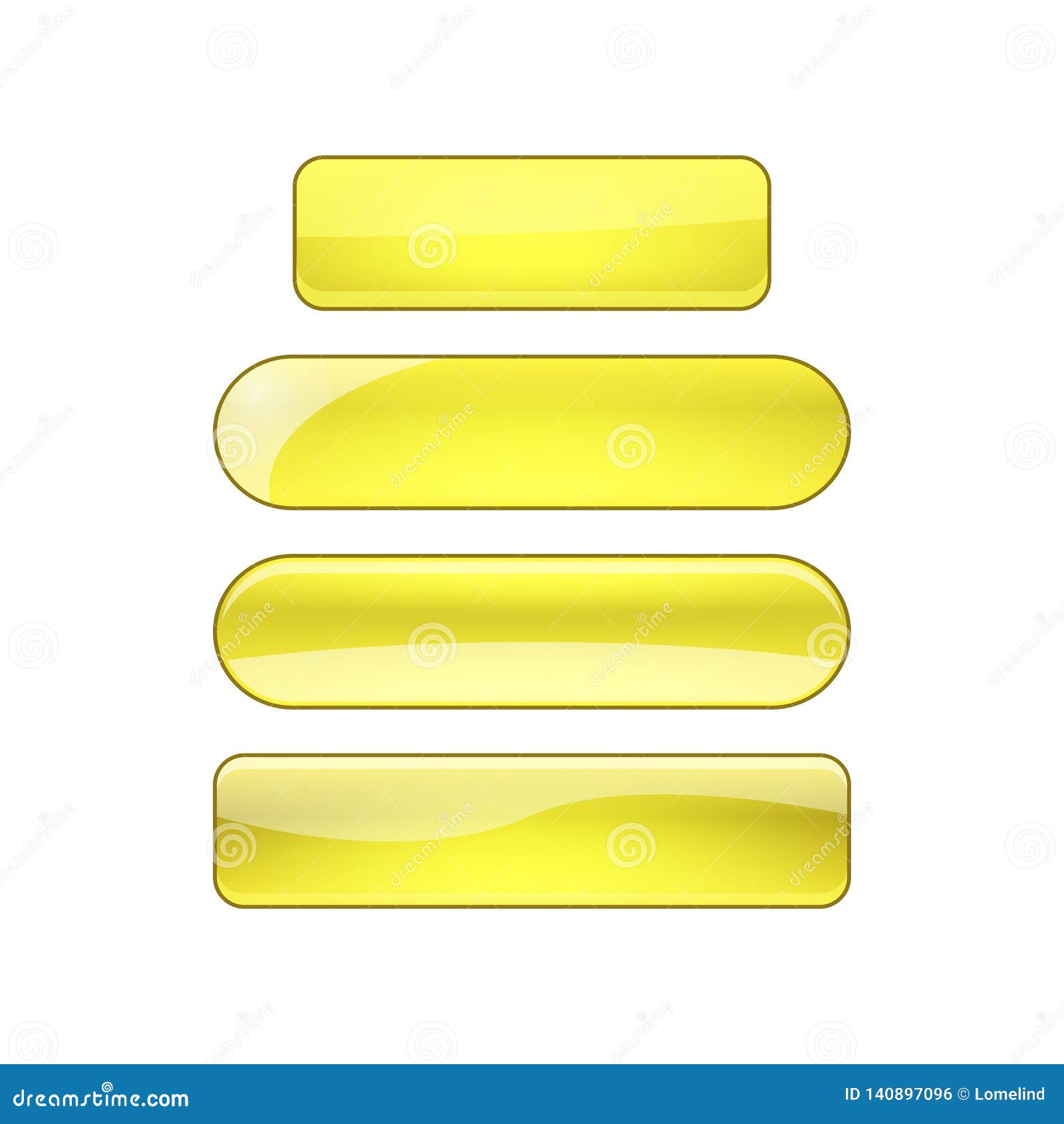 Vector web buttons set stock illustration. Illustration of button ...