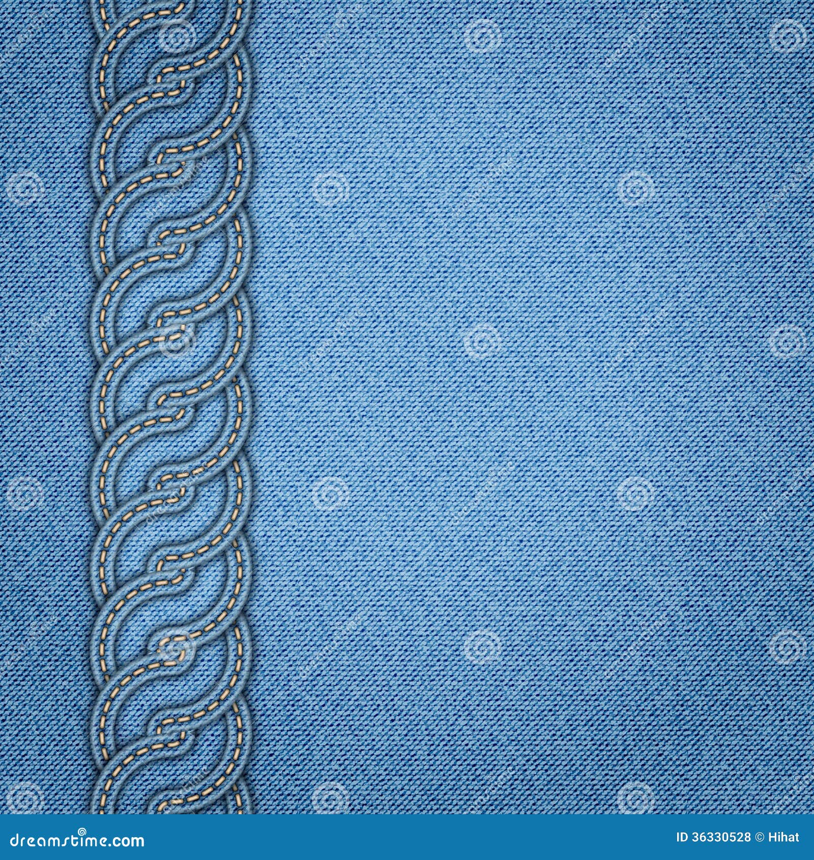 Vector Web Design Template. Denim Style Stock Vector - Illustration of ...