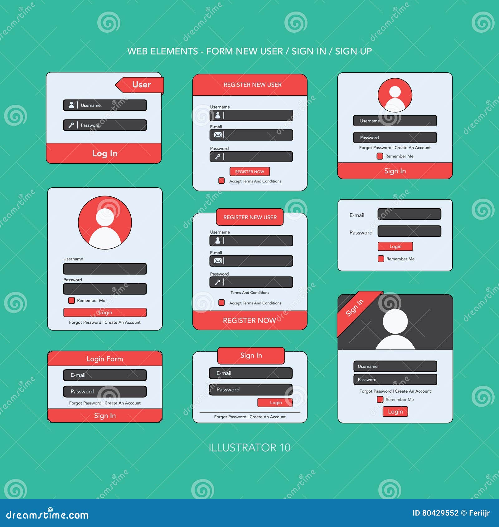 Vector Web Element stock vector. Illustration of element - 80429552