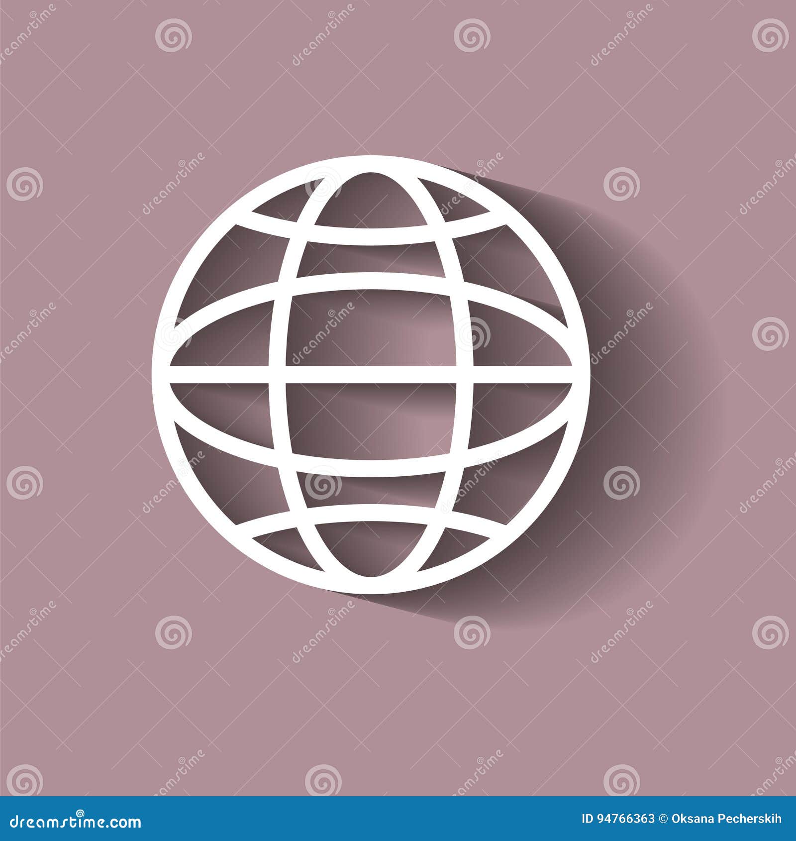 Vector Web Icon with Shadow Stock Vector - Illustration of email ...
