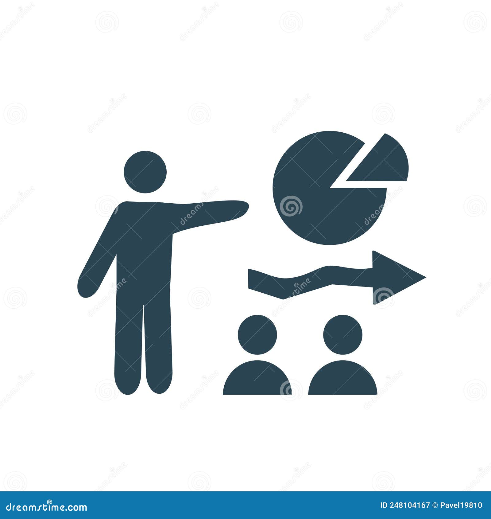 Vector Web Icons, Business, Teamwork, Training and Presentation. Stock ...