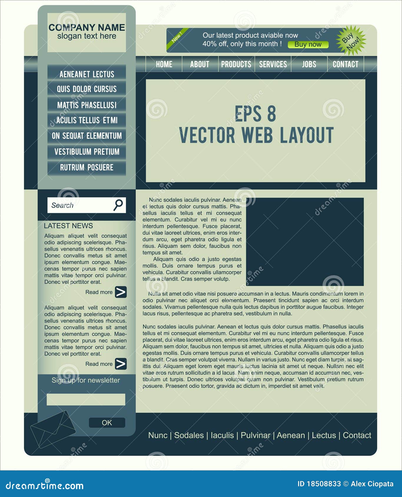 Vector web layout stock vector. Illustration of abstract - 18508833