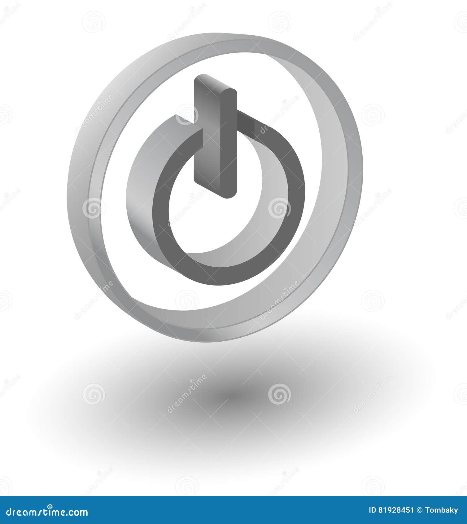 Vector Web on/off Button Icon Stock Illustration - Illustration of icon ...