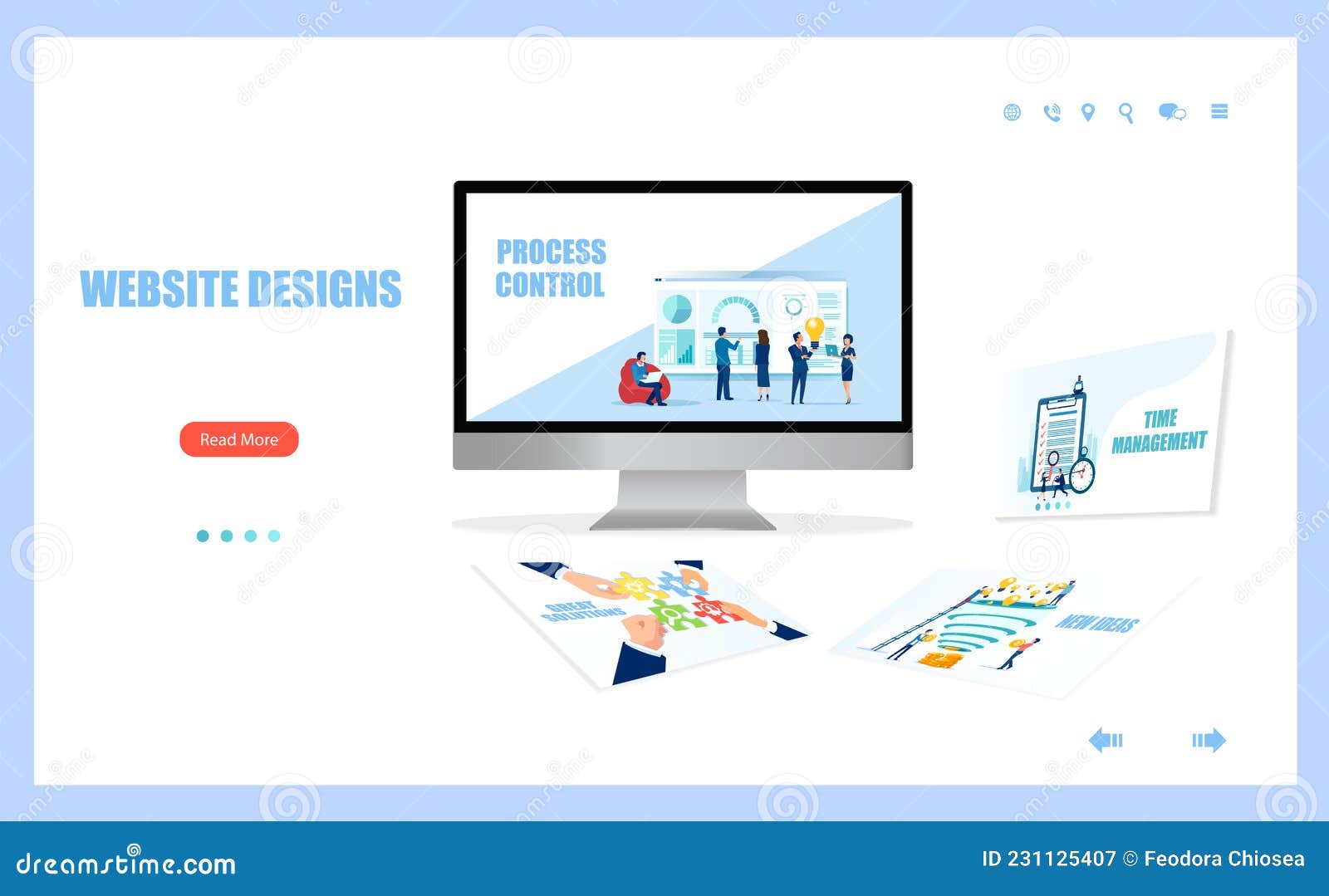 Vector of a Web Page Designs for Website Development Stock Vector ...