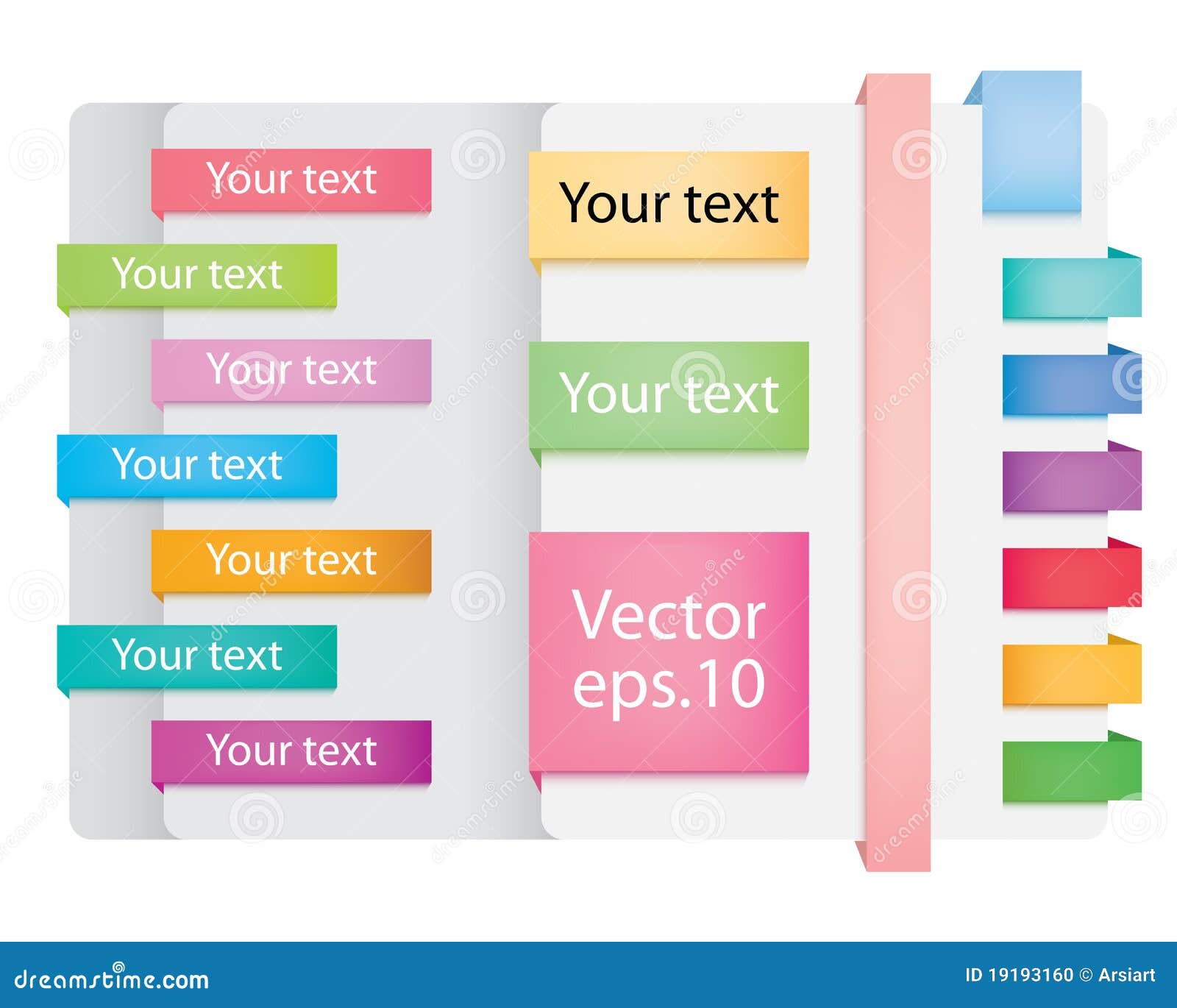 Vector web ribbons. stock vector. Illustration of business - 19193160