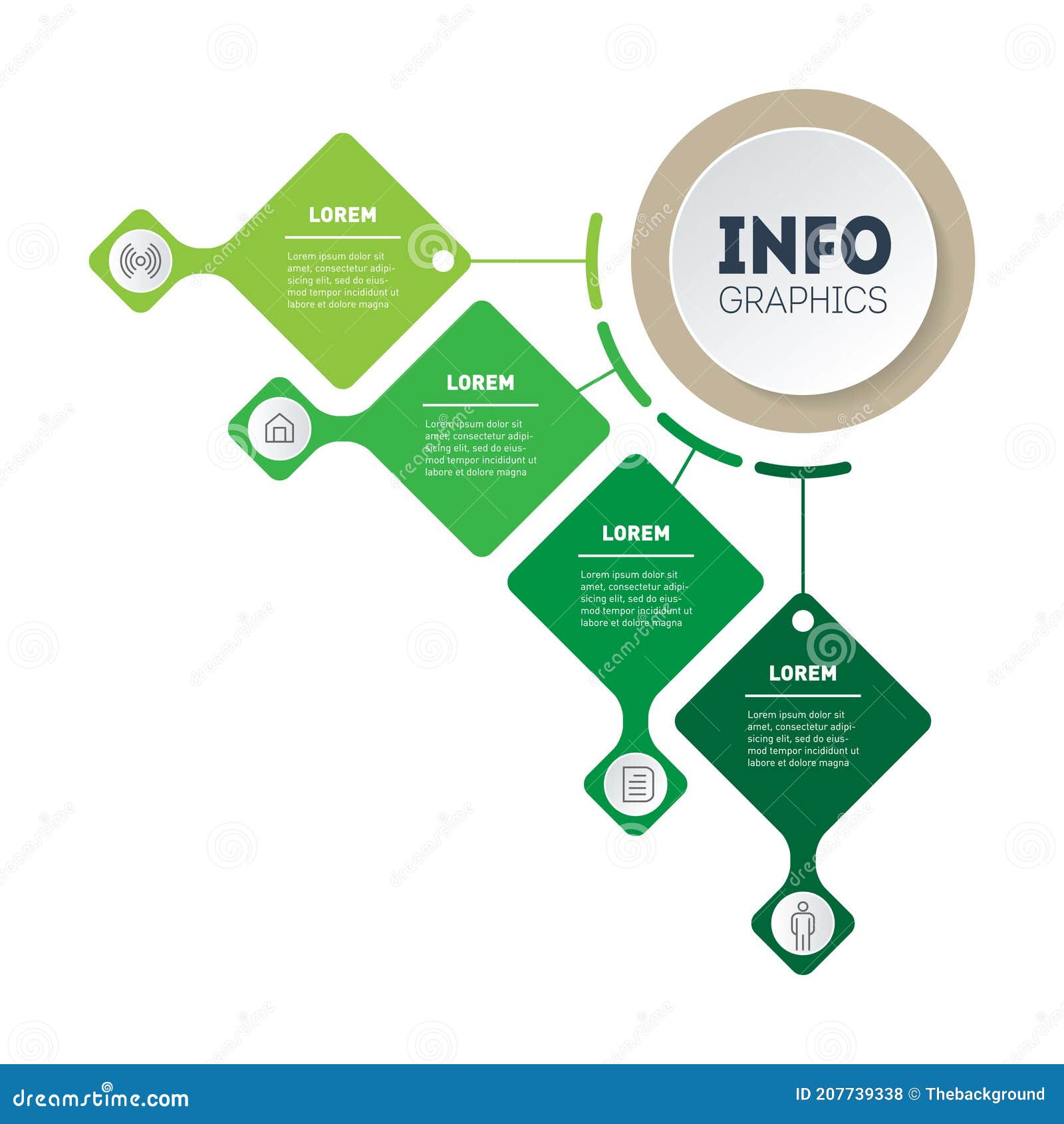 Vector Web Template of a Sales Pipeline Info Chart. Infographic of ...
