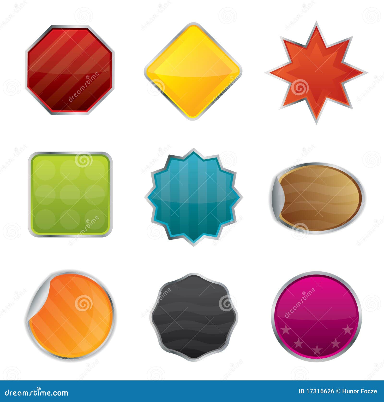Vector Website Badges and Tags Stock Vector - Illustration of design ...