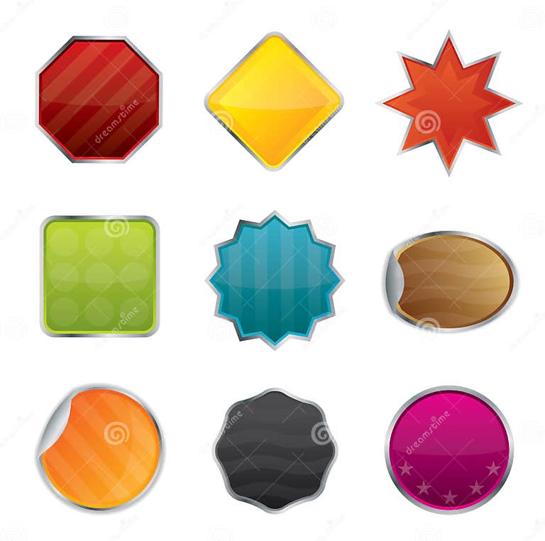 Vector Website Badges and Tags Stock Vector - Illustration of design ...