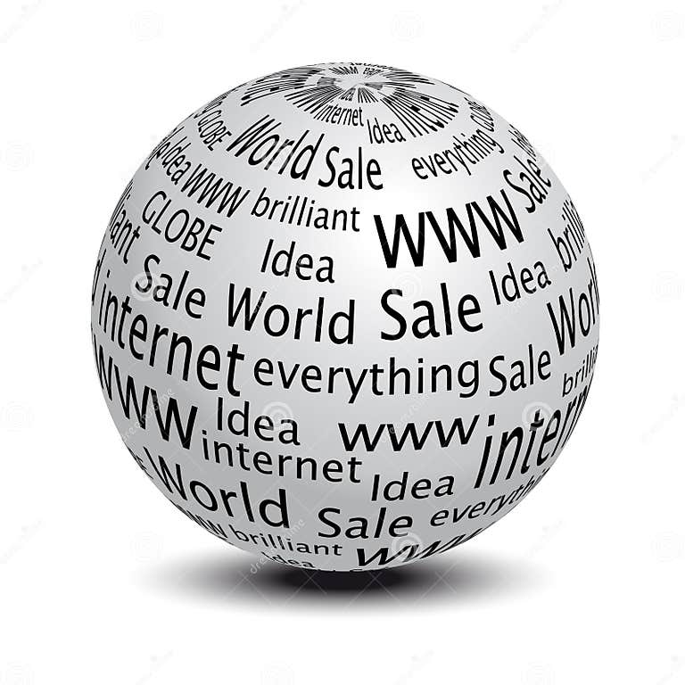 Vector website globe stock vector. Illustration of graphic - 17367080