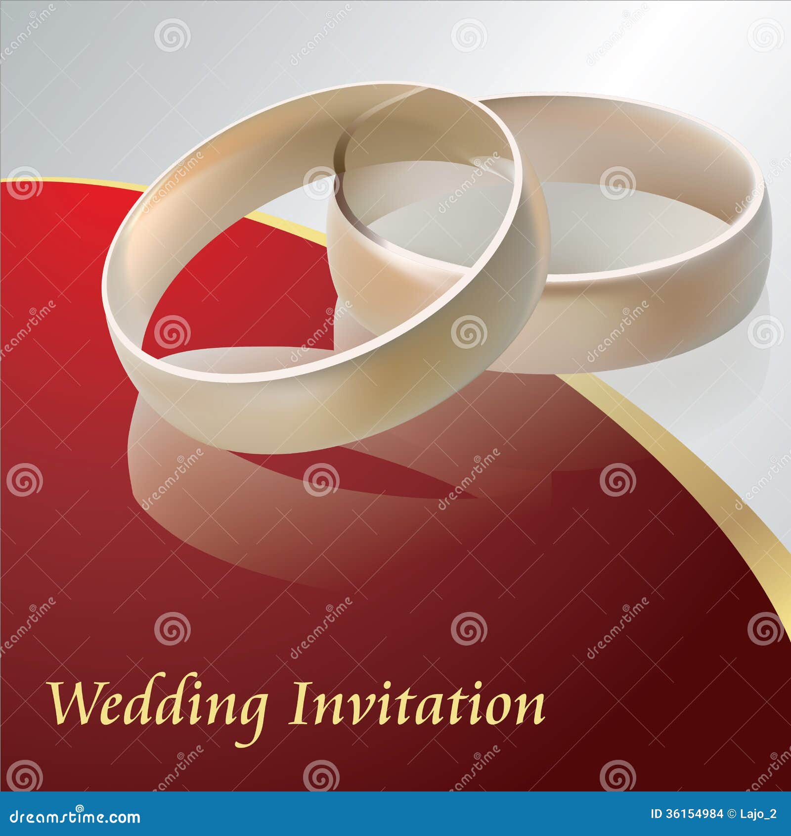 Vector wedding invitation stock vector. Illustration of design - 36154984