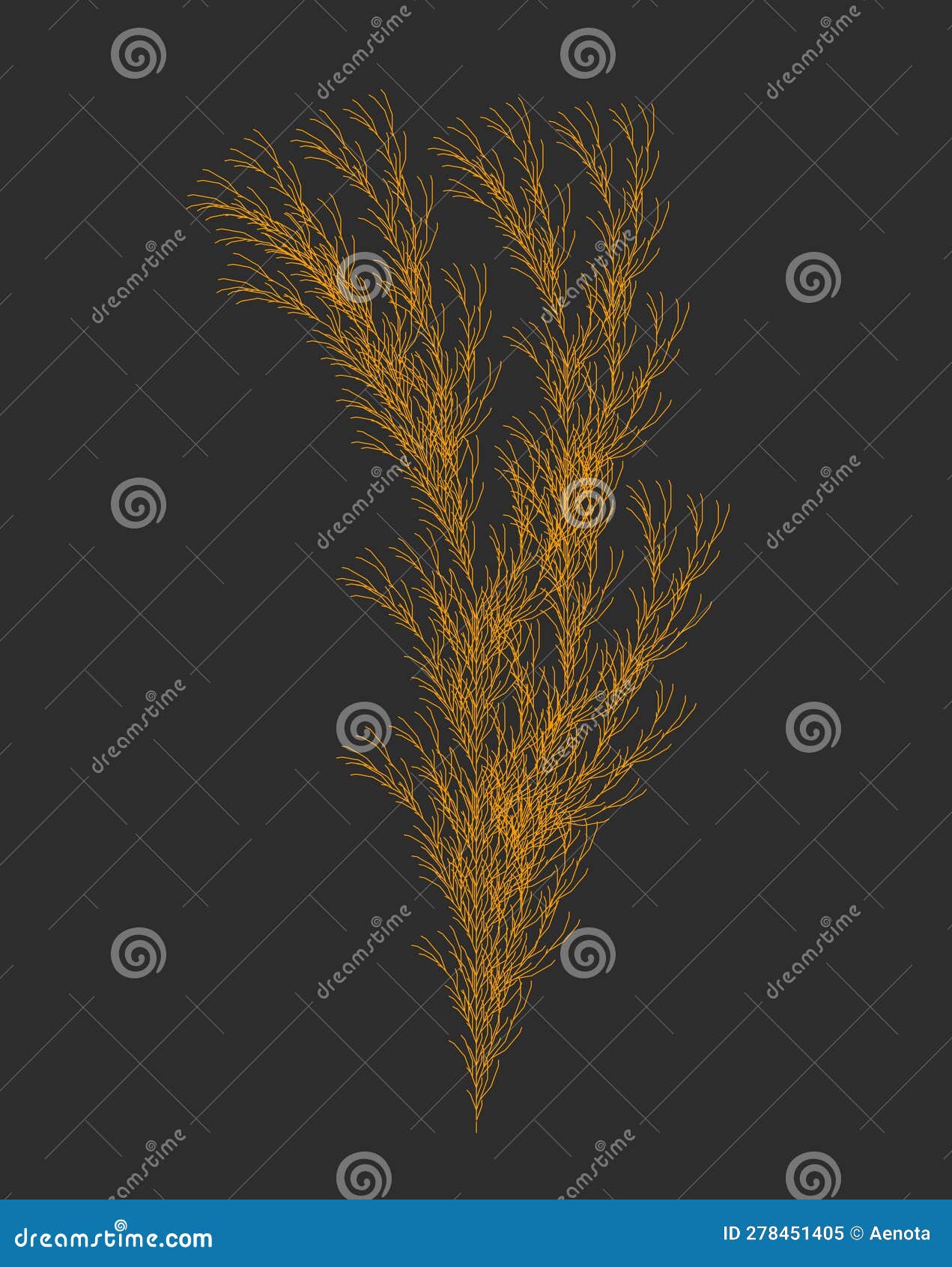 Vector Weed Generative Design Plant Like L-system Mathematical Model ...