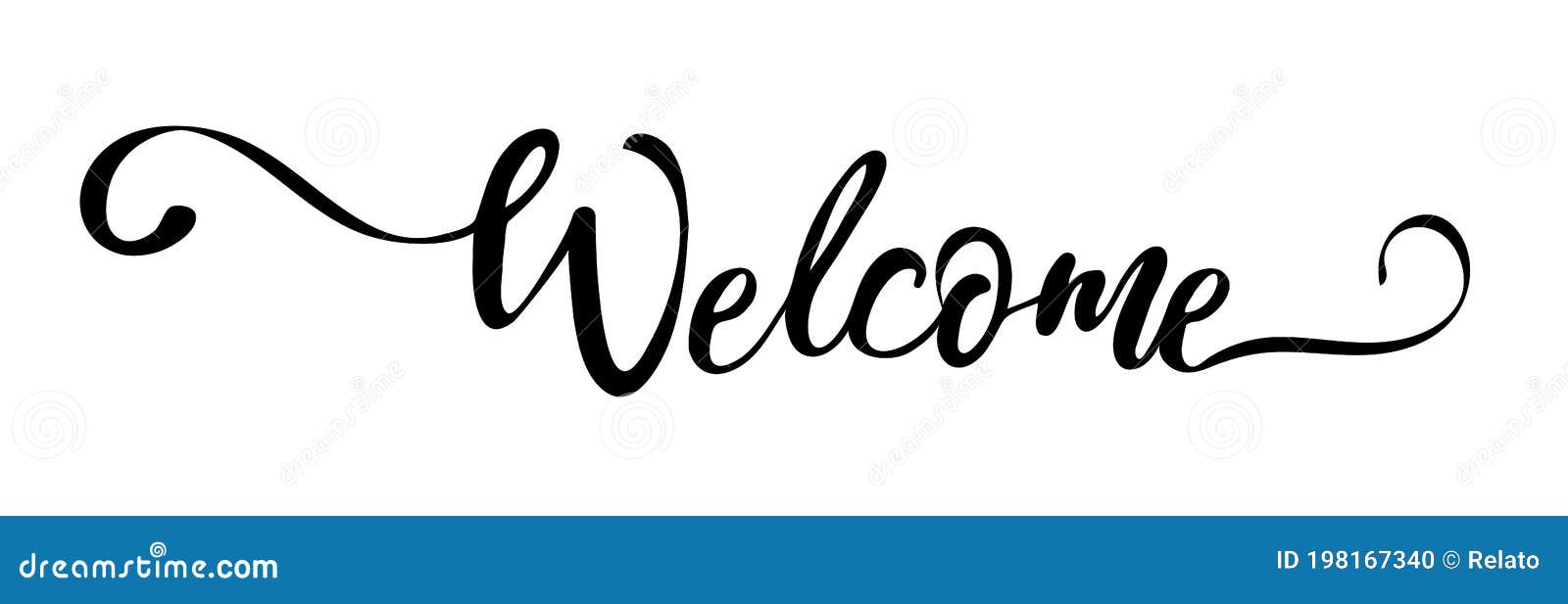 Vector Welcome Sign Isolated on White Background. Stock Vector ...
