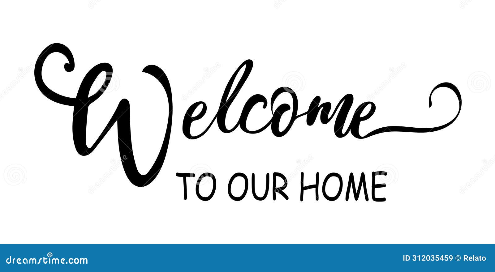 Vector welcome sign stock vector. Illustration of signage - 312035459