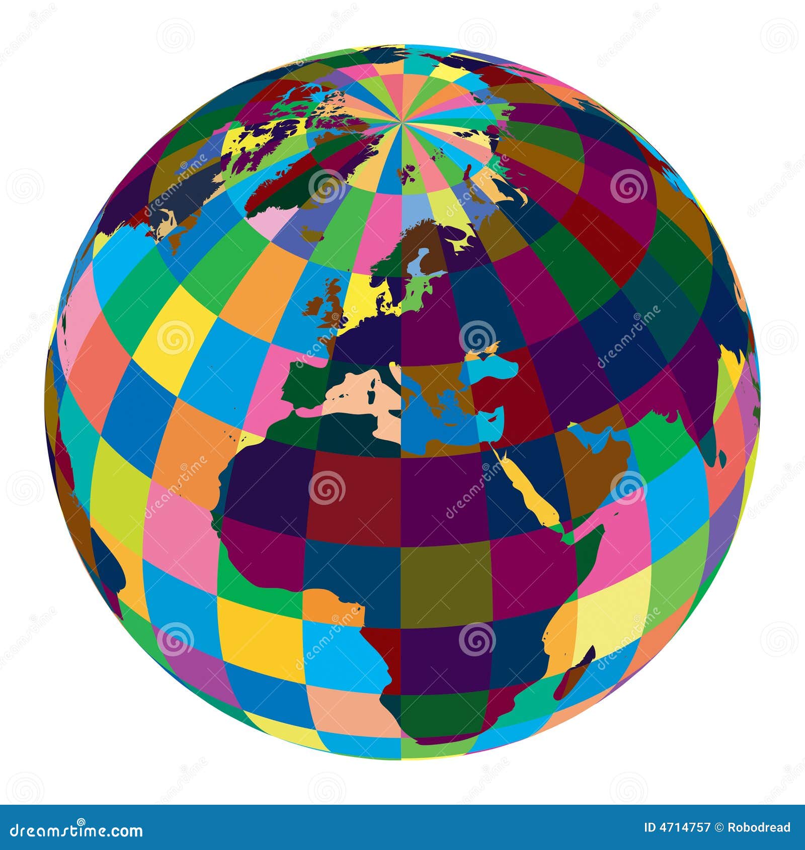 Vector wereldbol vector illustratie. Illustration of azië - 4714757