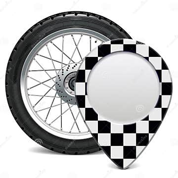 Vector Wheel with Pointer stock vector. Illustration of transport ...