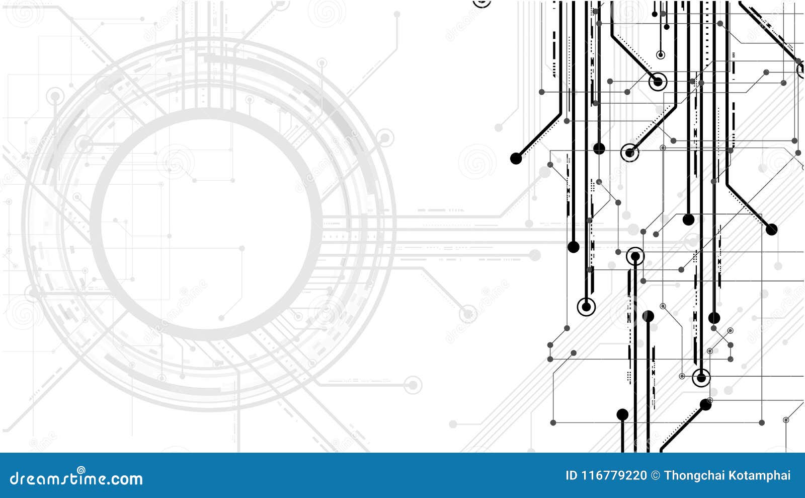 Vector White Background Abstract Technology Communication Data S Stock ...