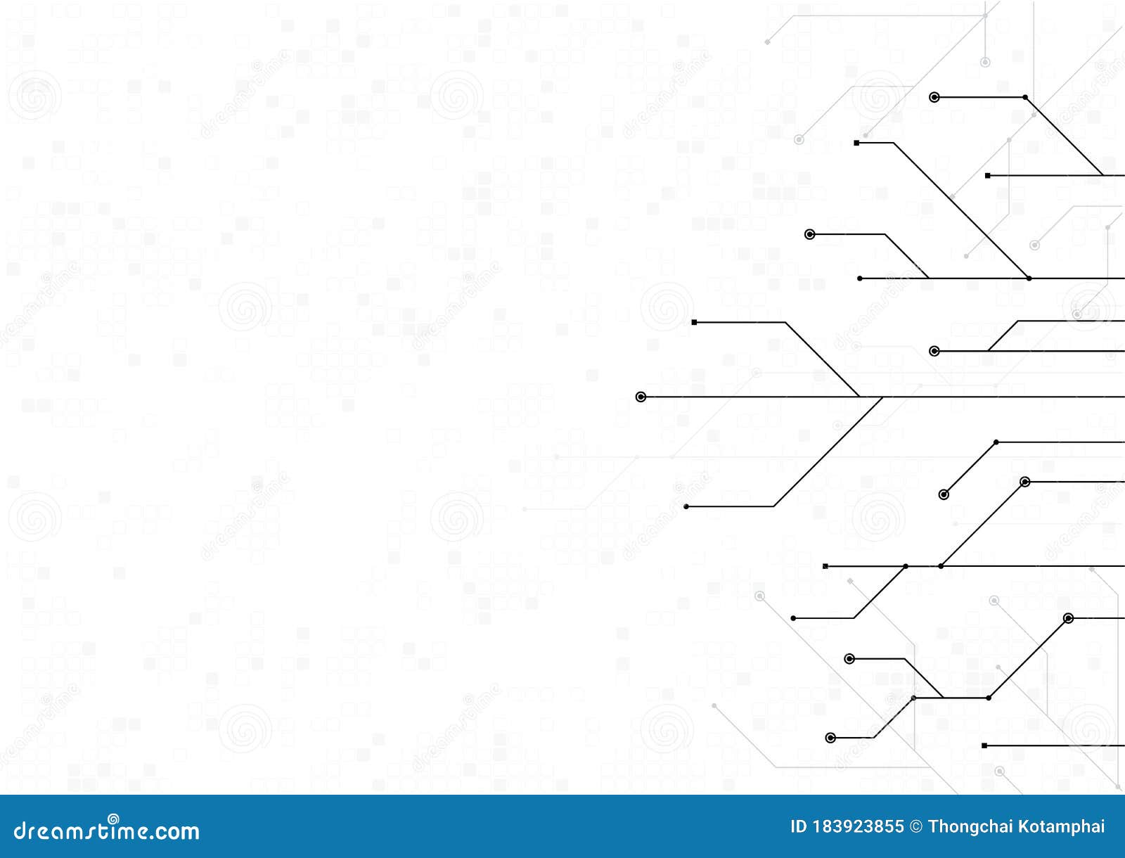 Vector White Background Abstract Technology Communication Data Science ...
