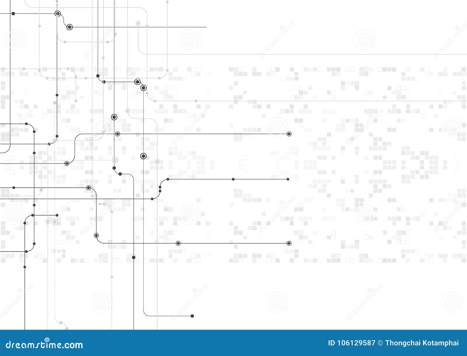 Vector White Background Abstract Technology Communication Data S Stock ...