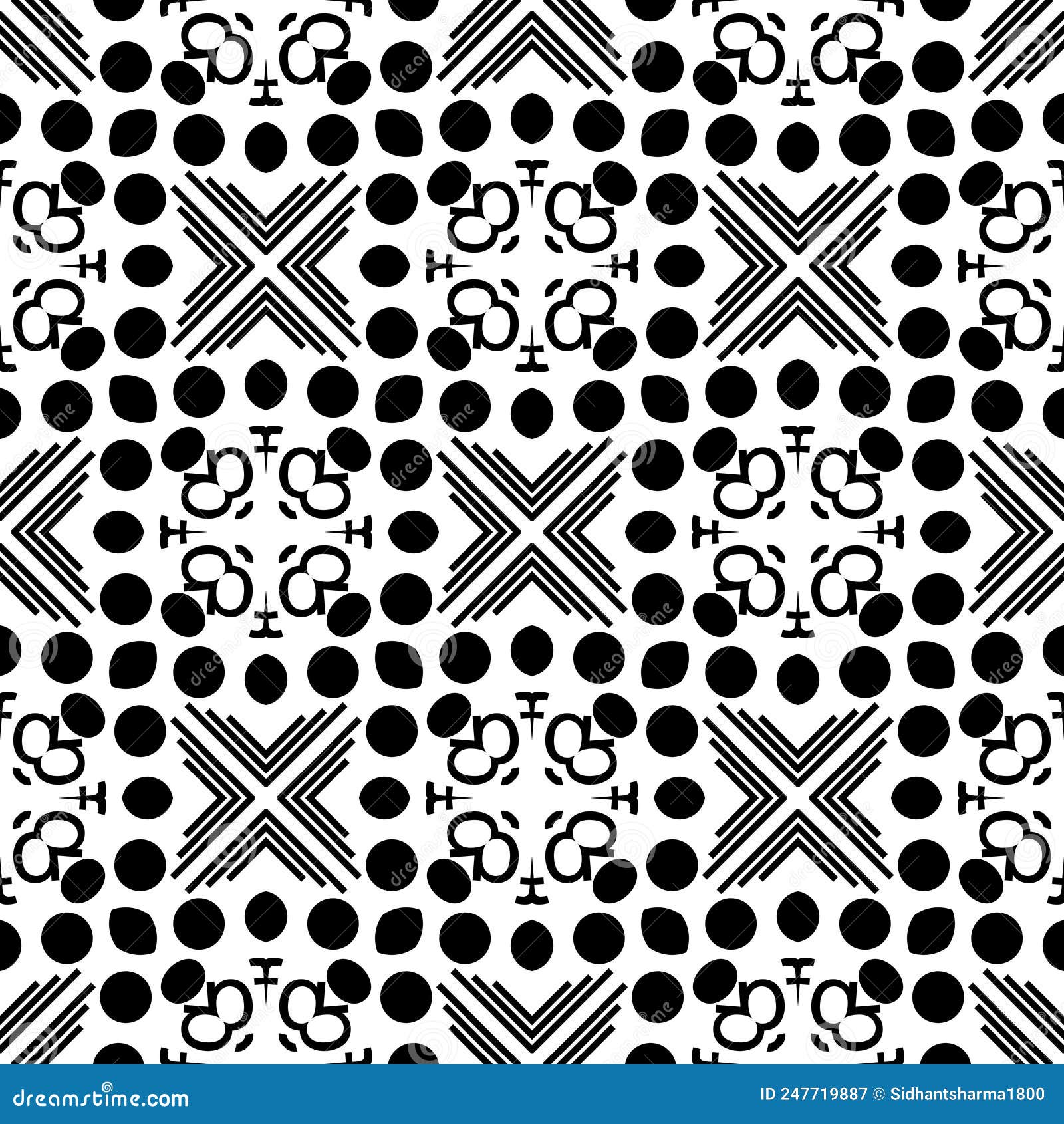 Vector White Background Geometrical Stripes Arrow Shaped Flowers ...