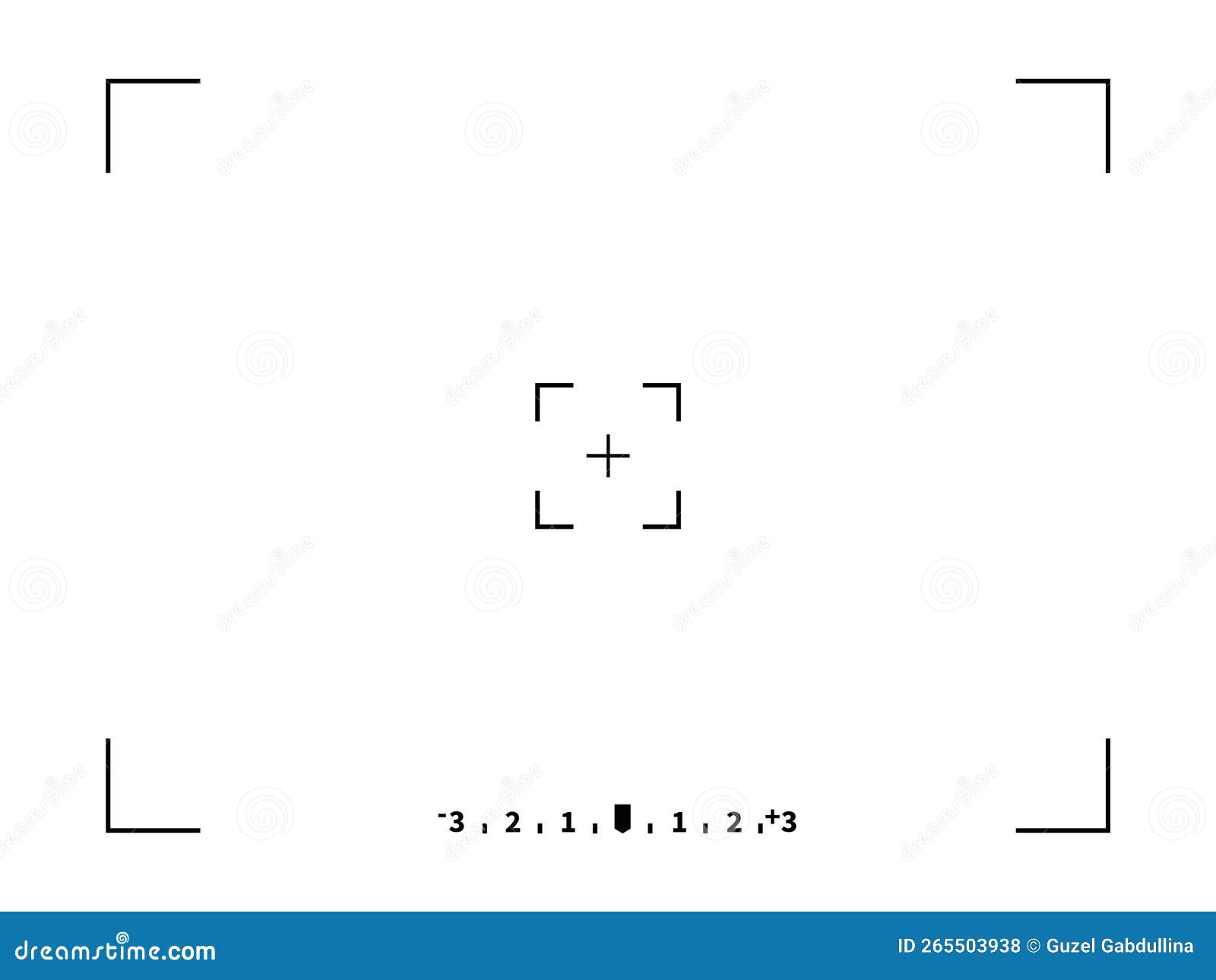 Vector White Background. Viewfinder Vector Template Frame for Camera ...