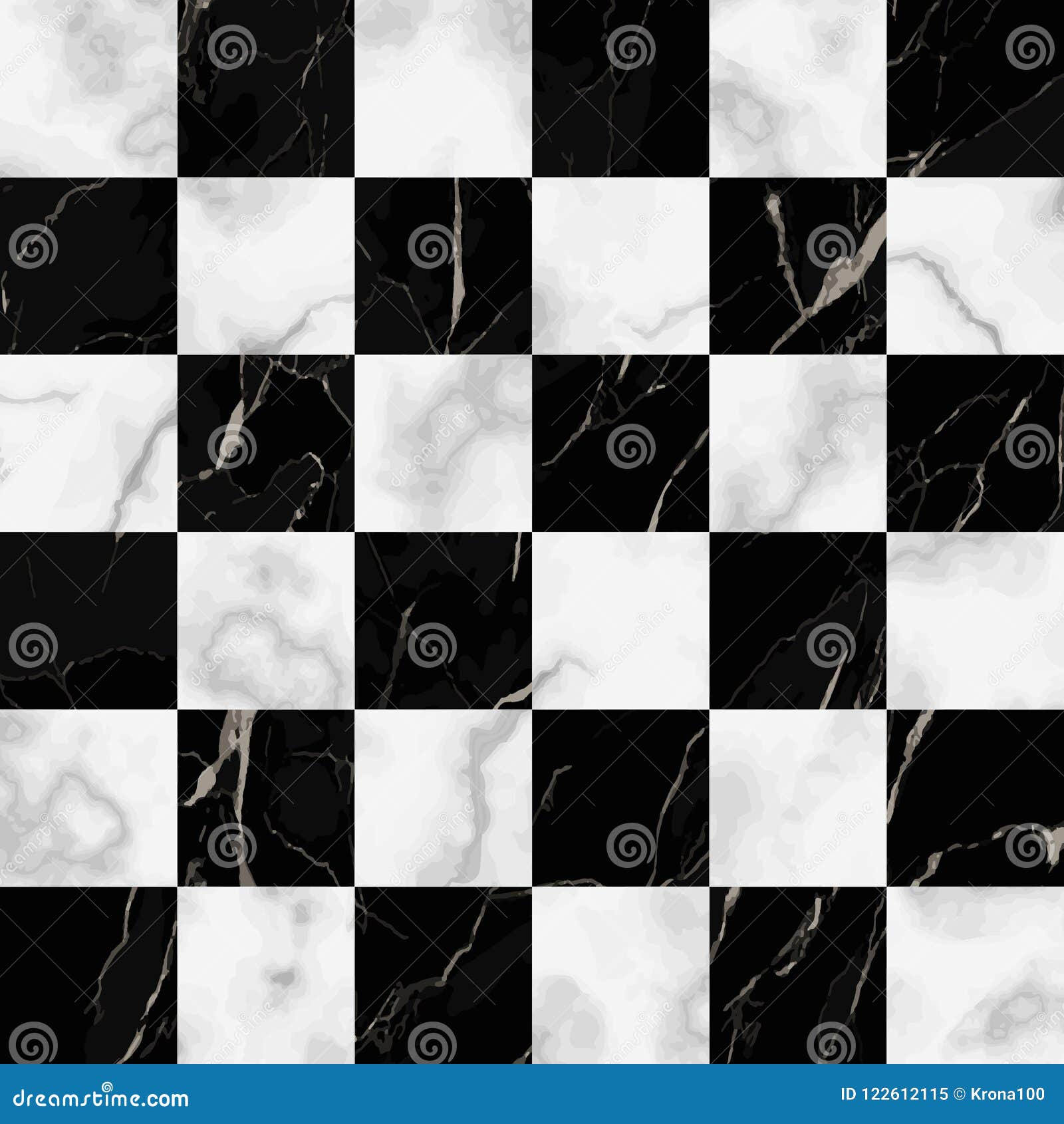 Marble Luxury Check Seamless Pattern Stock Vector - Illustration of ...