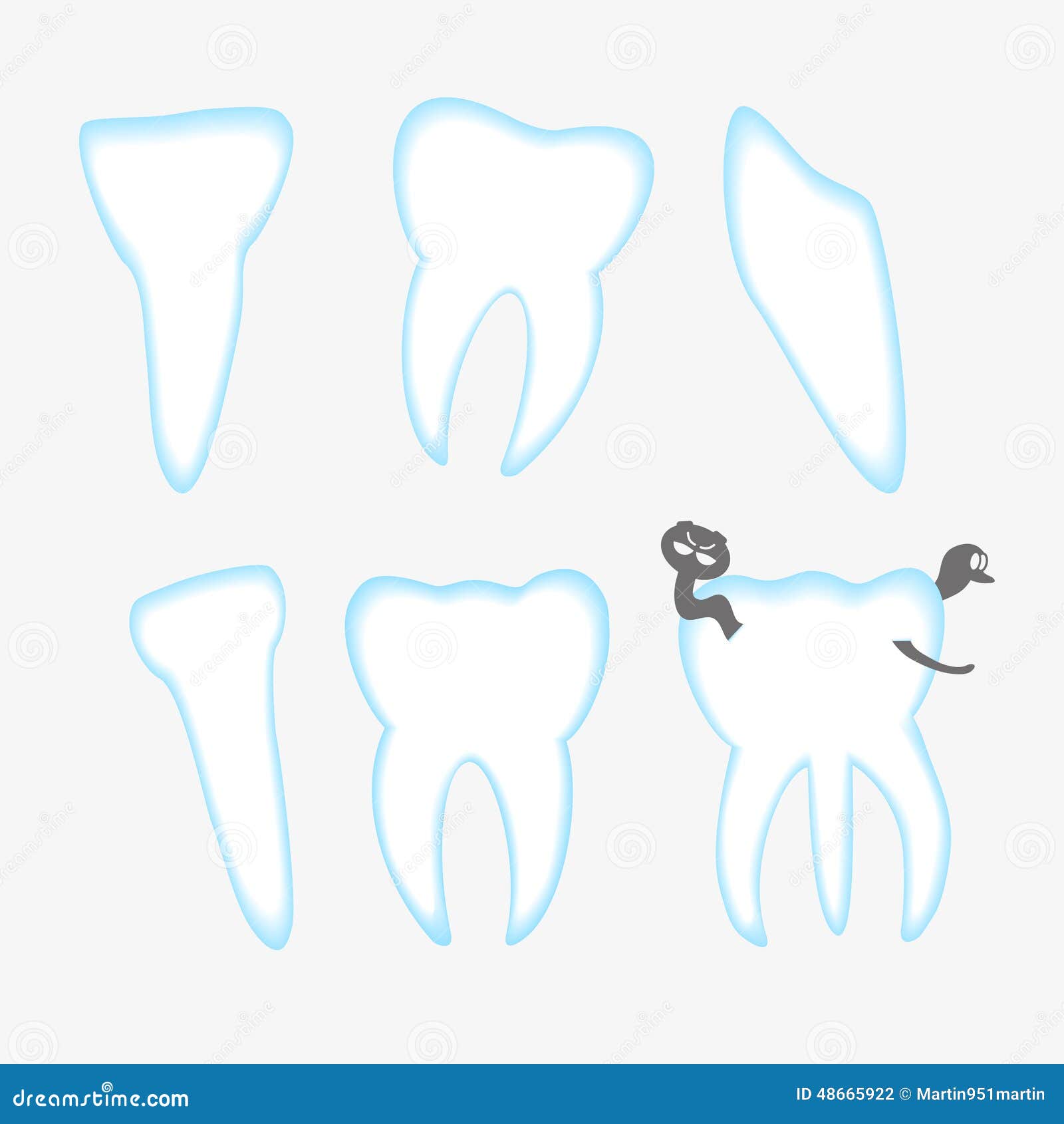 Blue Teeth Care Symbol For Dentist Clinic Logo Stock Illustration ...