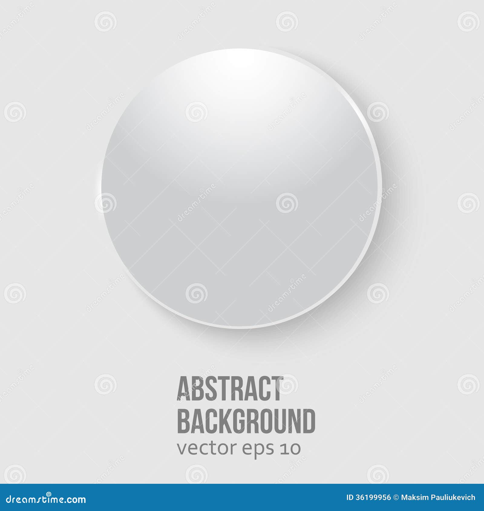 Vector White Circle. Abstract Background Stock Vector - Illustration of ...