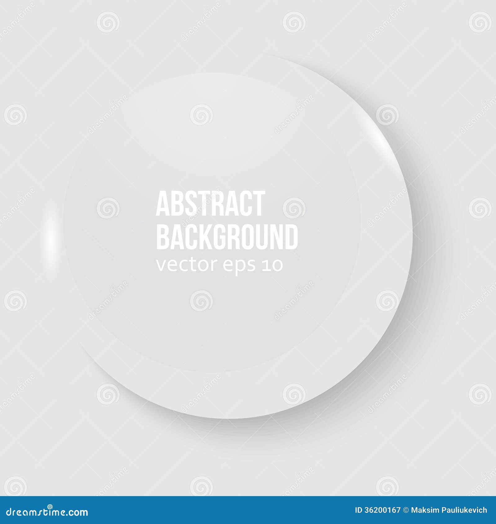 Vector White Circle. Abstract Background Stock Vector - Illustration of ...