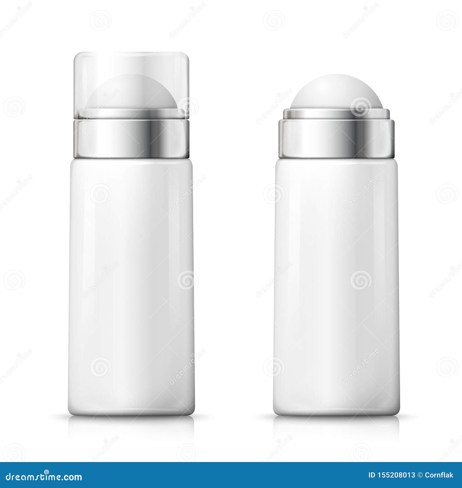 Deodorant Bottles Advertising Set Of Different Shapes And Brand In ...