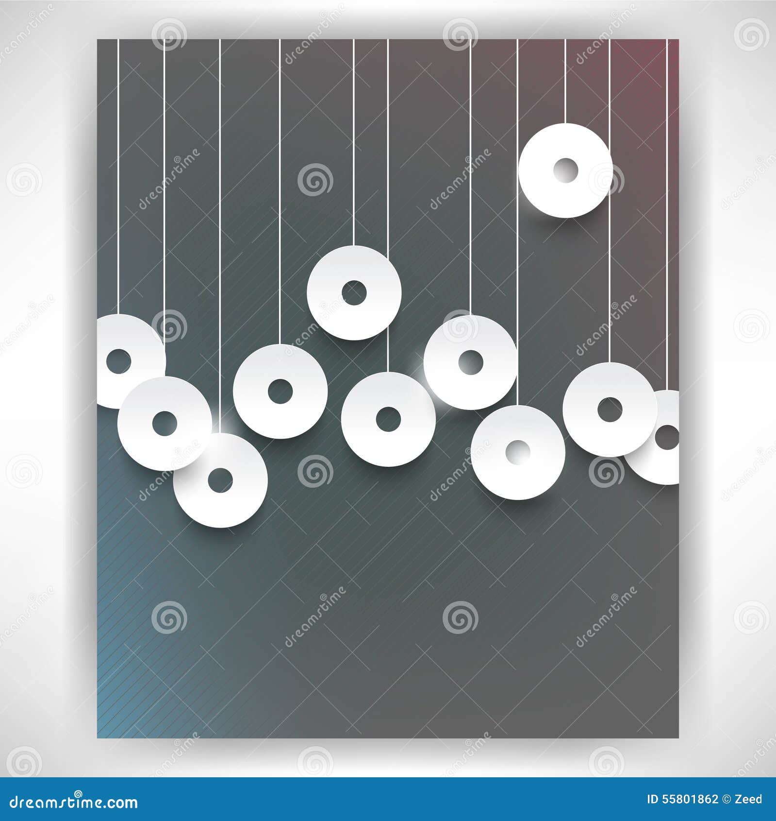 Vector White Discs Concept Background Stock Vector - Illustration of ...