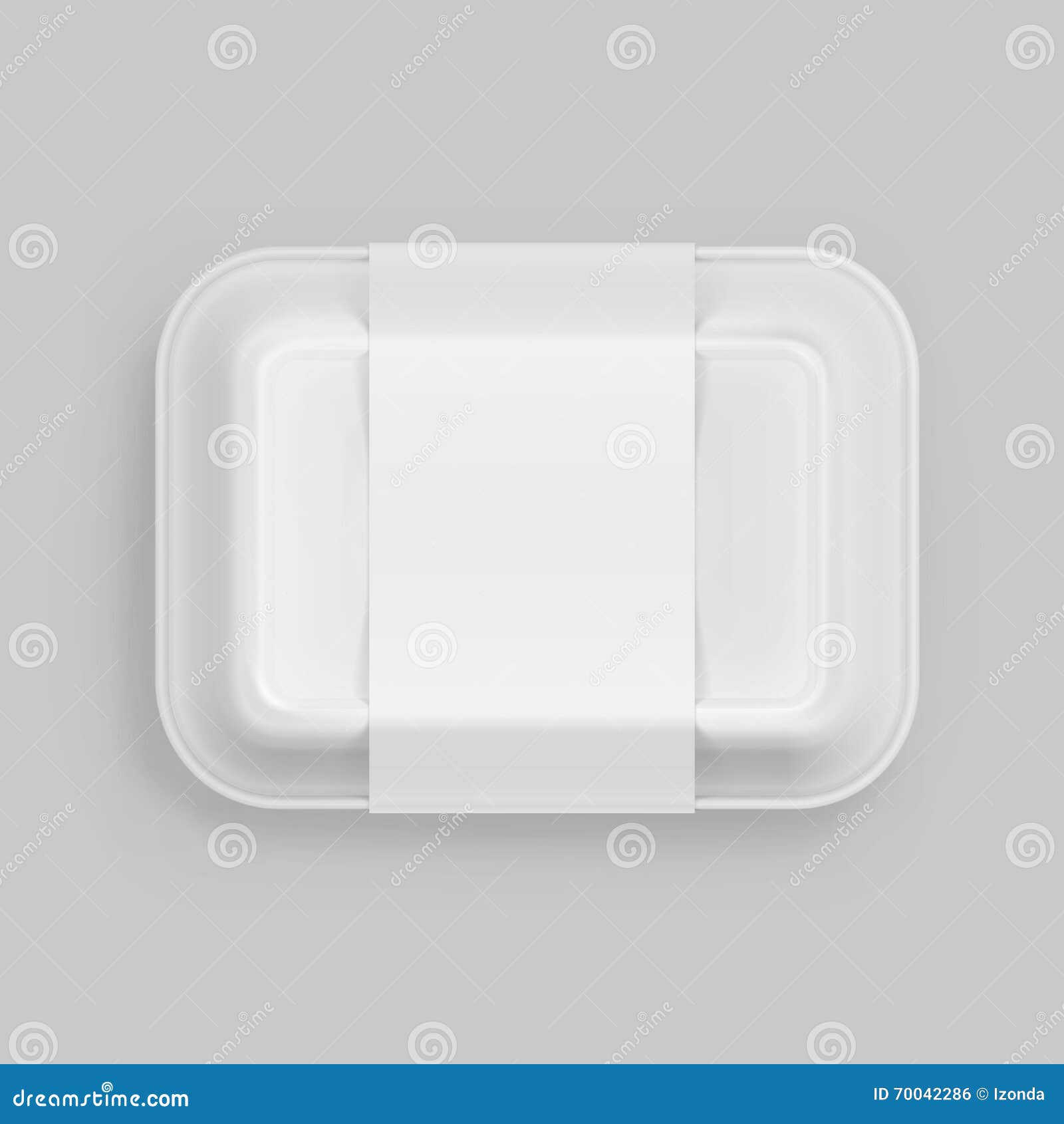 Vector White Fast Food Box Container Packaging Package Packing Pack ...