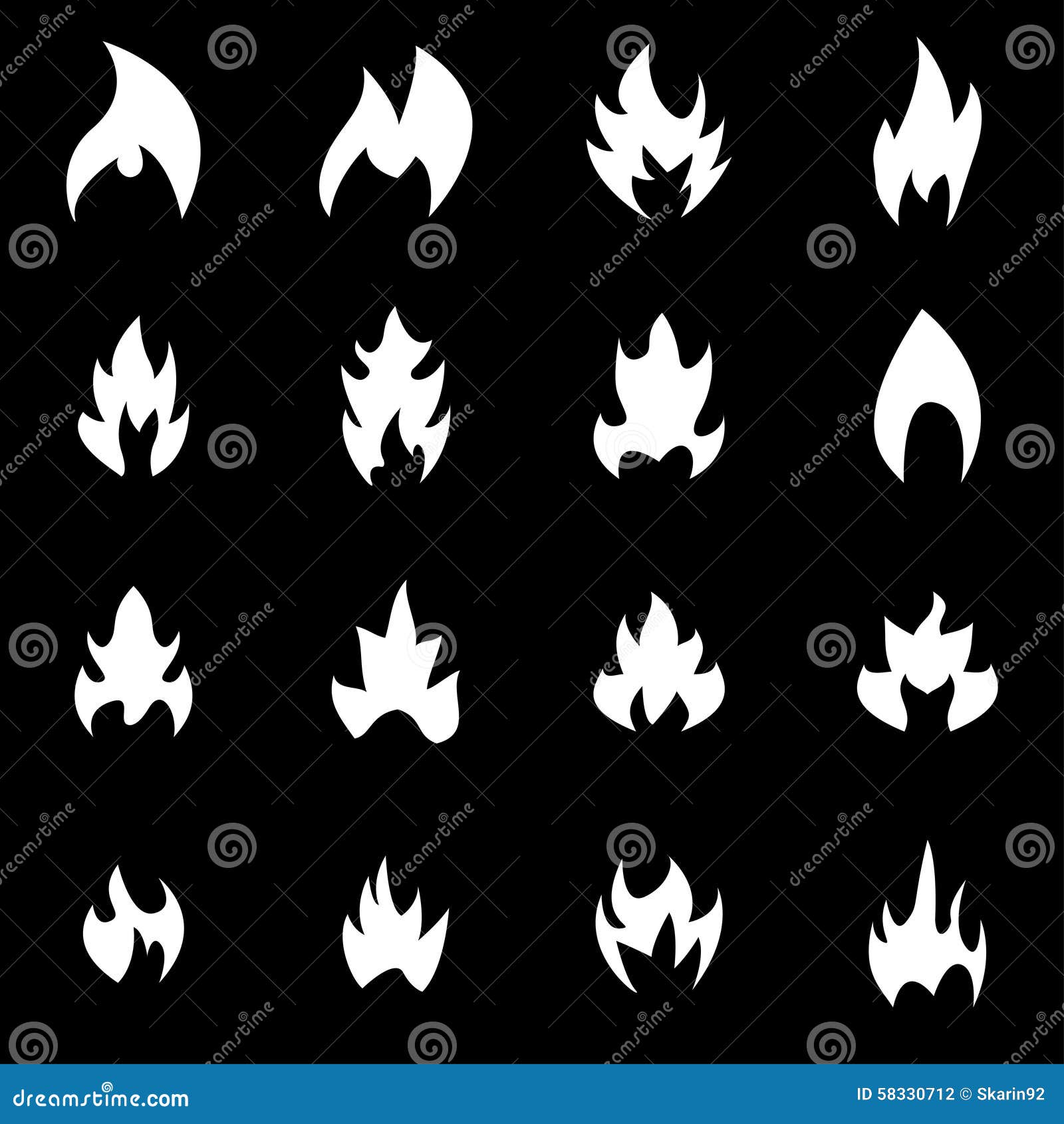 Vector white file icon set stock illustration. Illustration of emblem ...