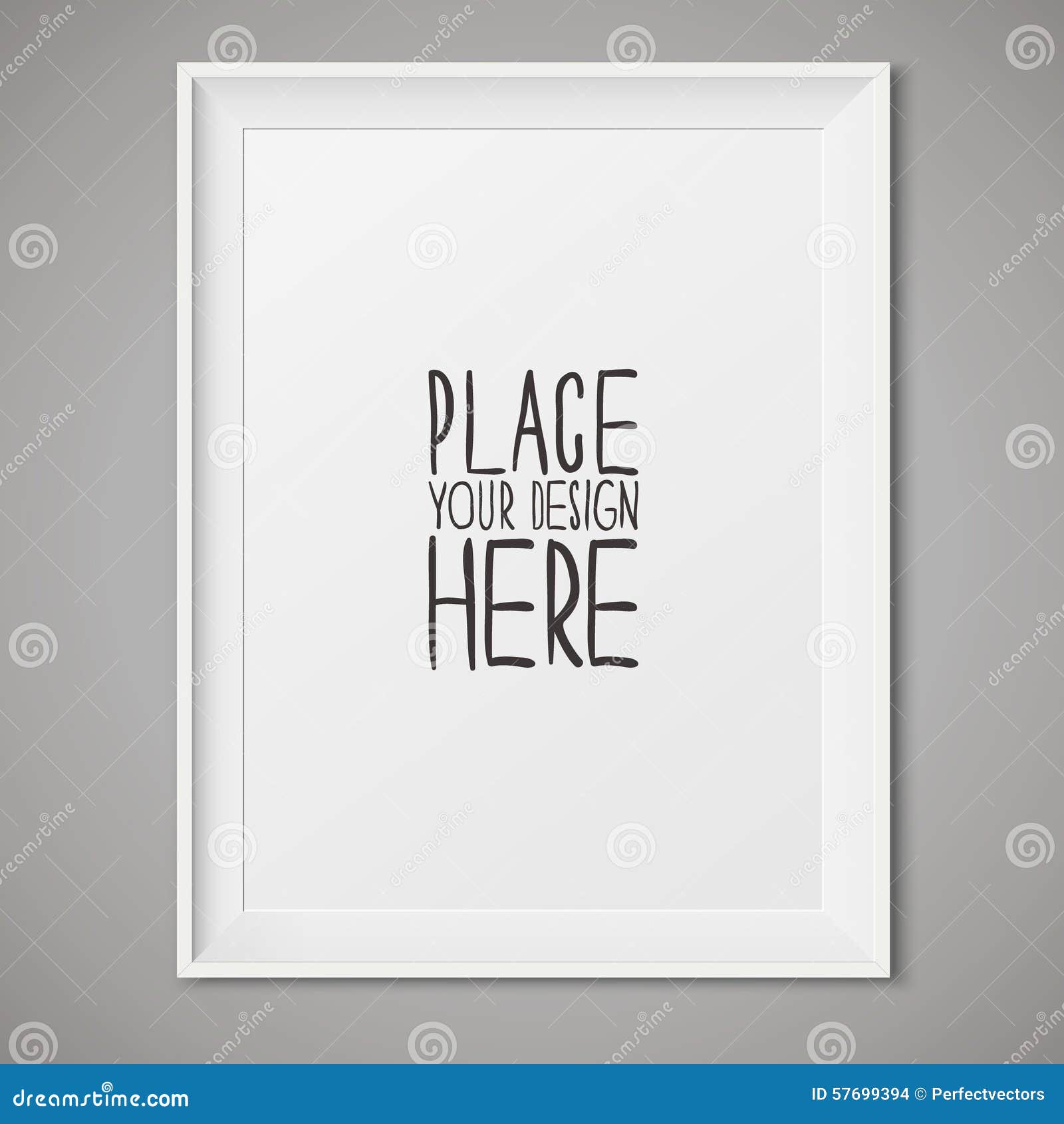 Vector White Frame stock vector. Illustration of plastic - 57699394