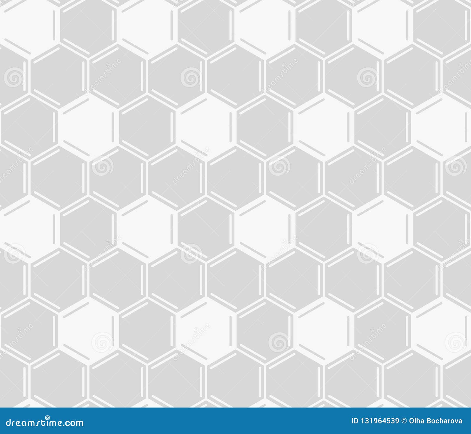 Vector White Honeycomb Seamless Pattern on Gray Background Stock Vector ...