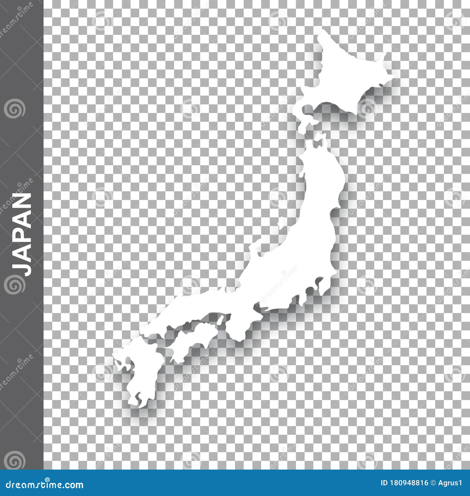 Japan Map On Png Or Transparent Background,Symbols Of Japan. Vector ...