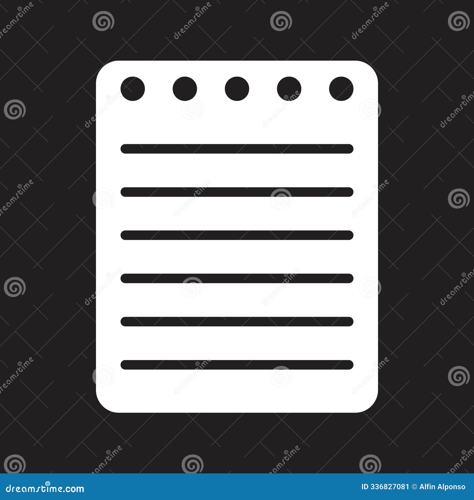 Vector White Notepad Icon Design Illustration Stock Vector ...