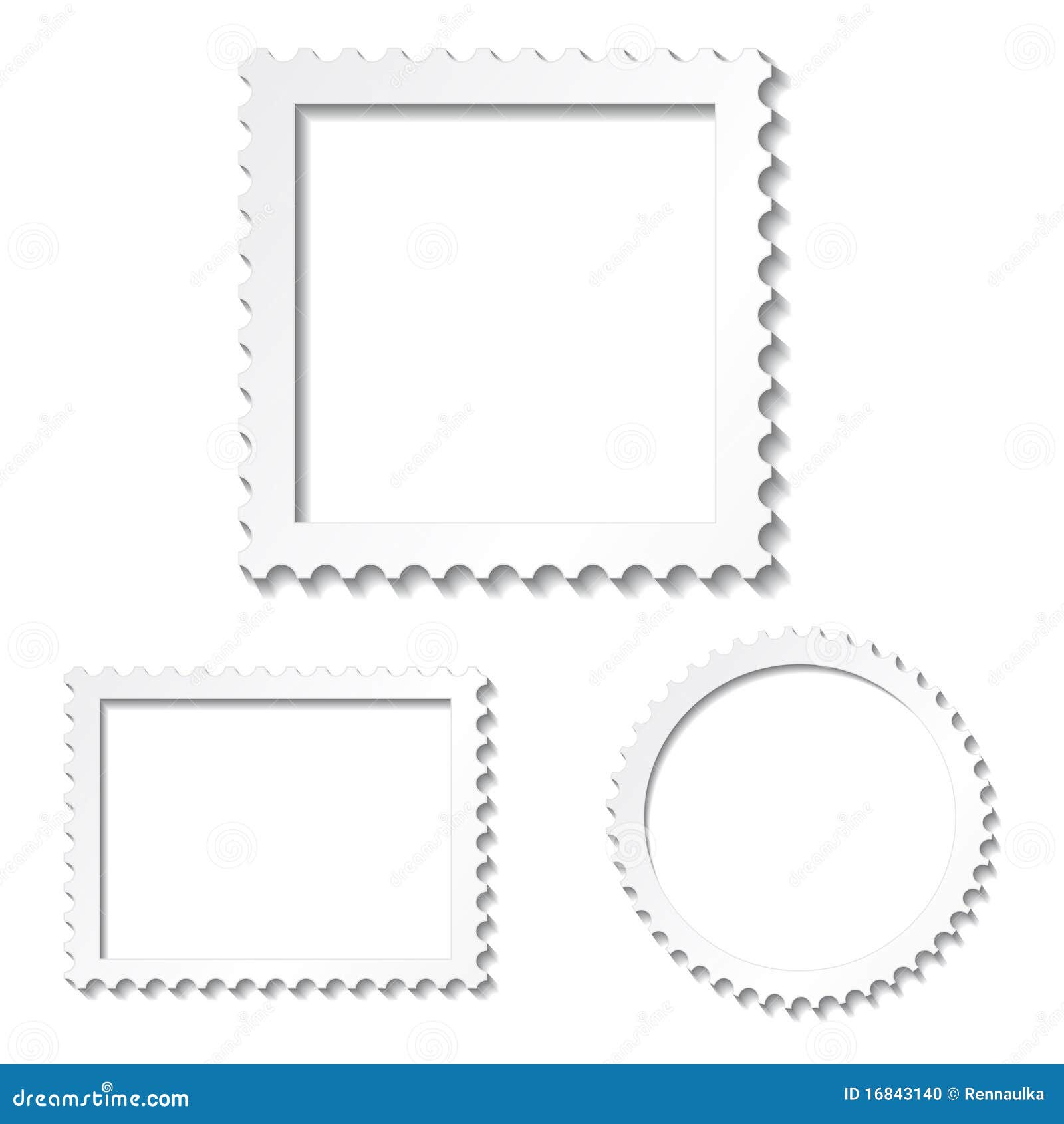 Vector white photo frames stock vector. Illustration of round - 16843140