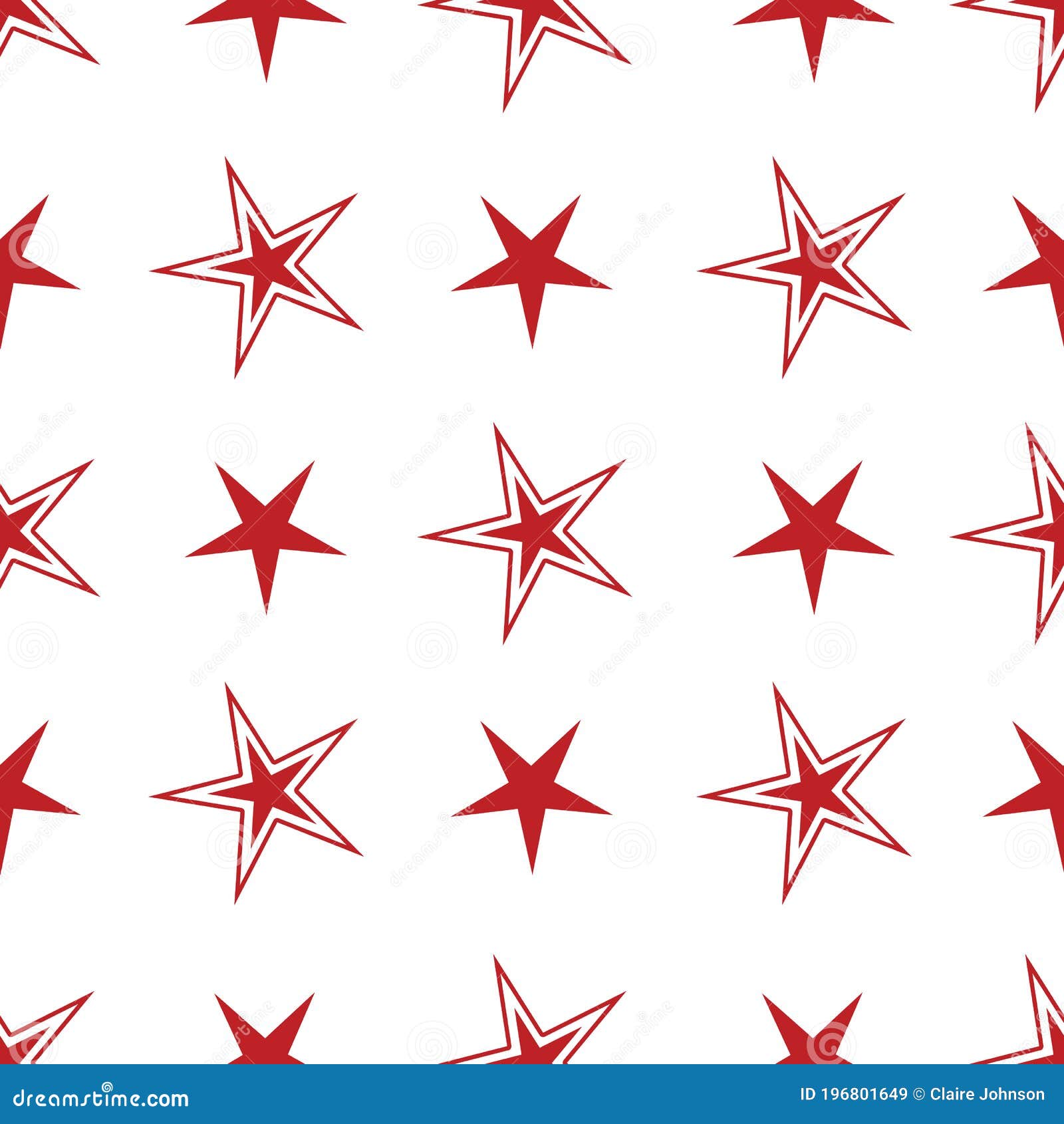 Vector White Red Star Pattern Background Stock Vector - Illustration of ...