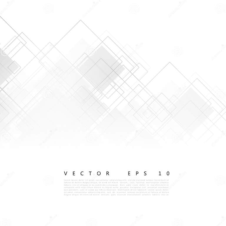Vector White Squares. Abstract Background Stock Vector - Illustration ...
