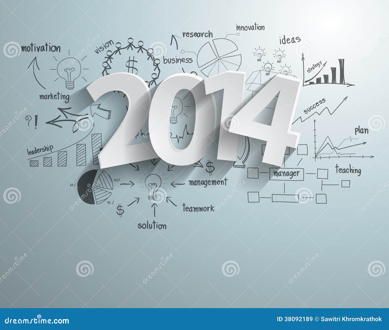 Vector White Tags 2014 Text Design on with Drawing Stock Vector ...