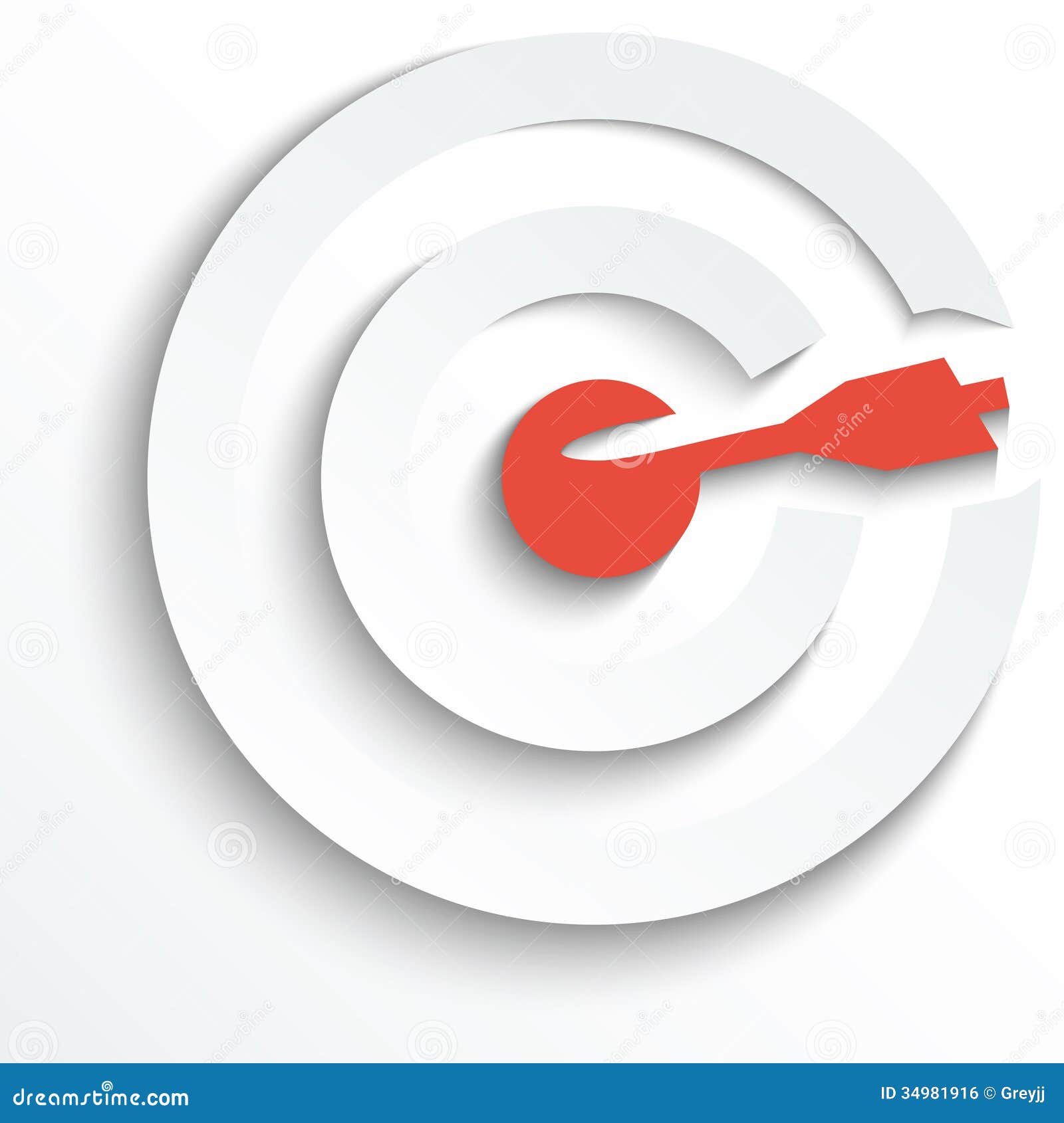 Vector White Target. EPS 10 Stock Vector - Illustration of ambition ...