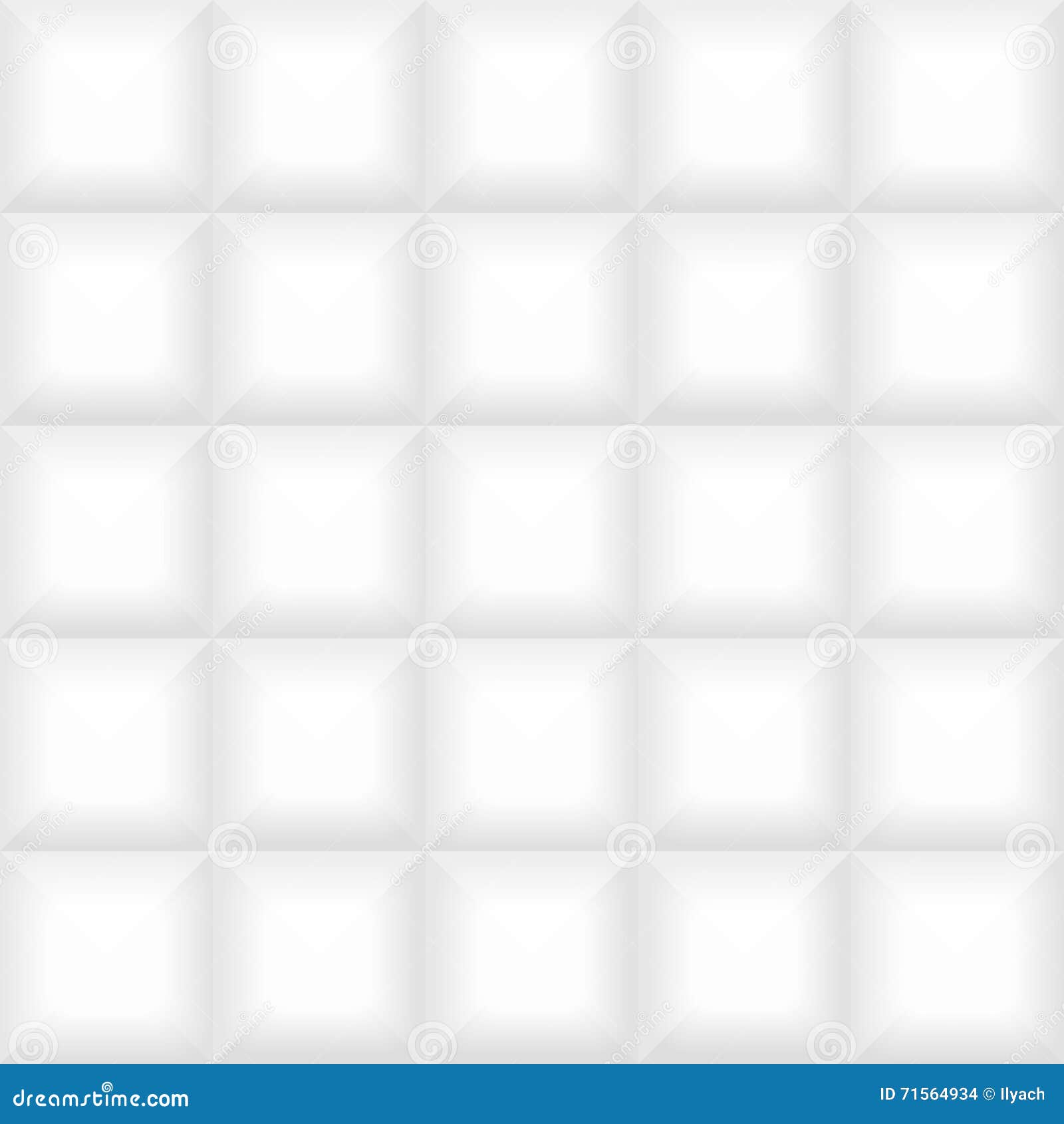 Vector White Tile Pattern Panel Background. Seamless Geometric Design ...