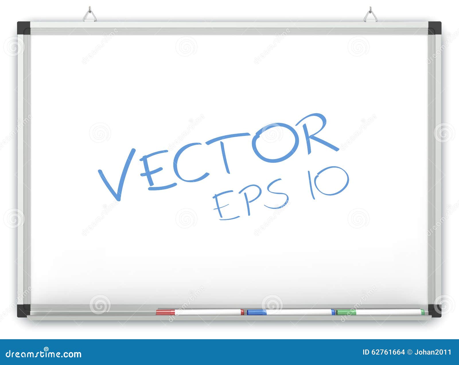 Vector Whiteboard. stock vector. Illustration of blue - 62761664