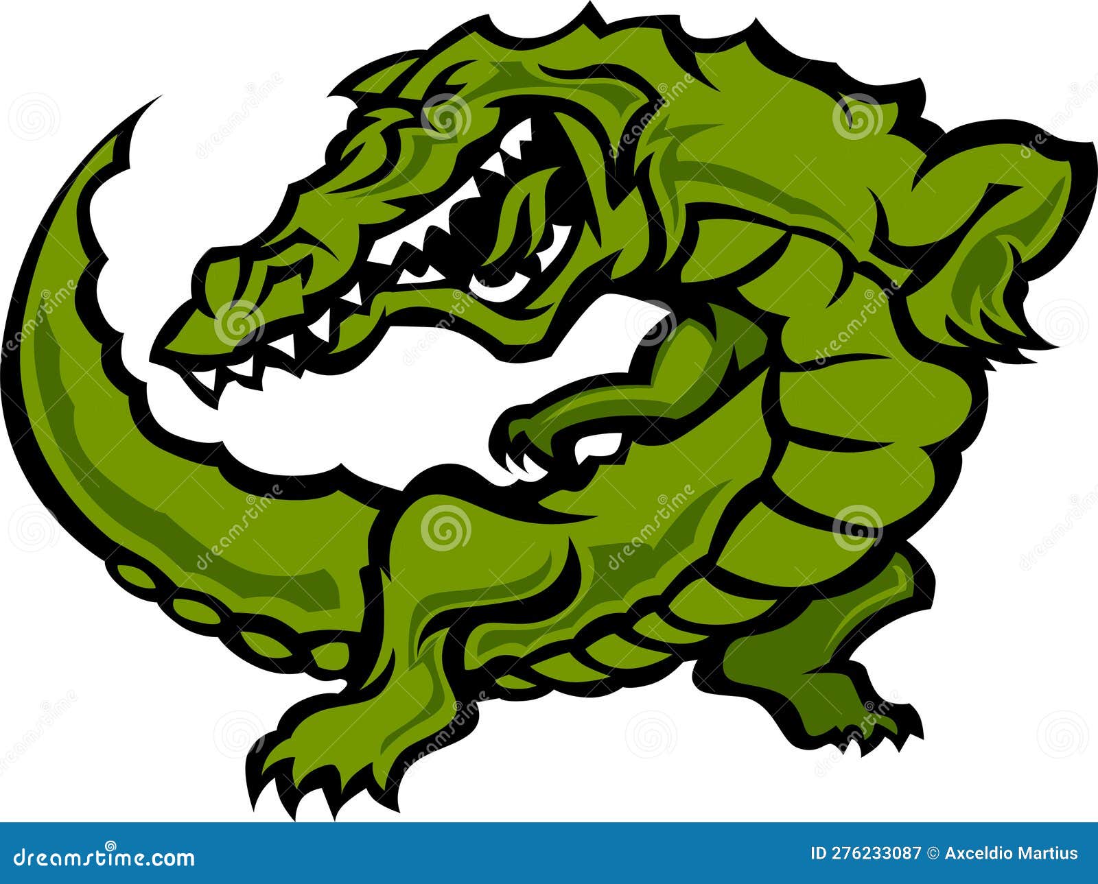 Body of Alligator stock illustration. Illustration of wild - 276233087