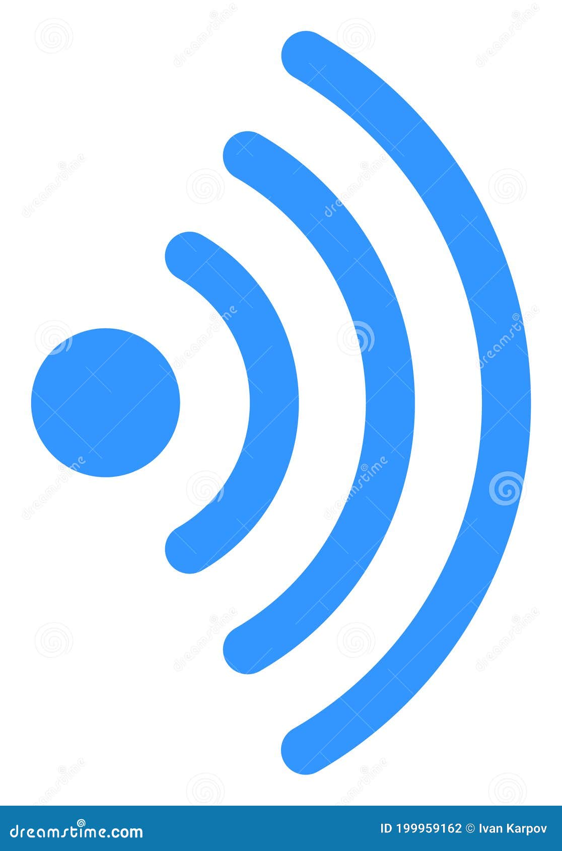 Vector Wi-Fi Source Flat Icon Symbol Stock Vector - Illustration of ...