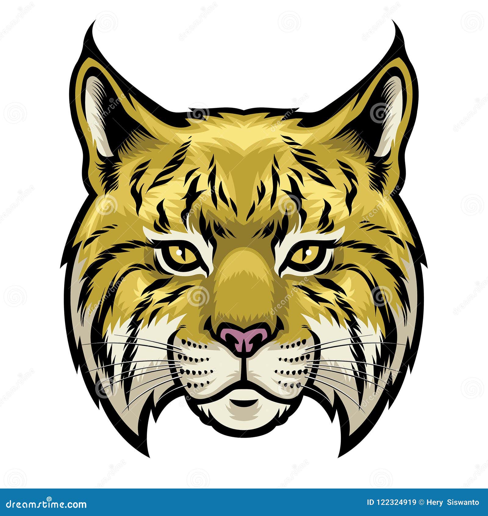 Bobcat Head Clipart